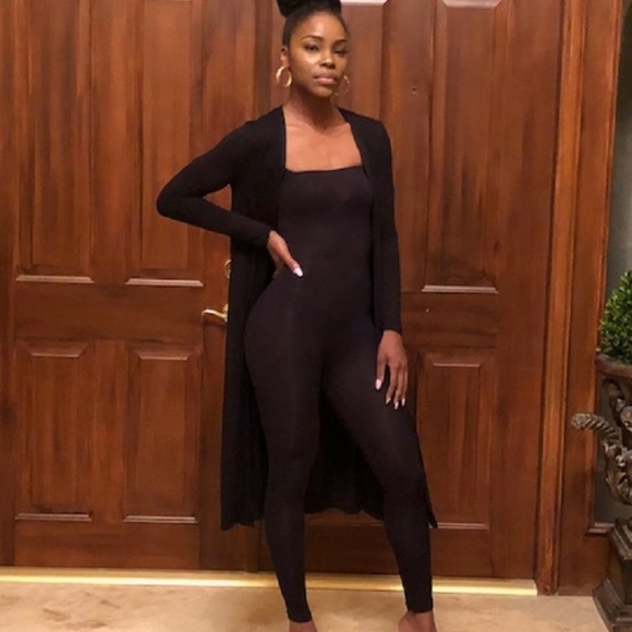 Other | 2pc Black Tube Jumper With Cardigan | Poshmark